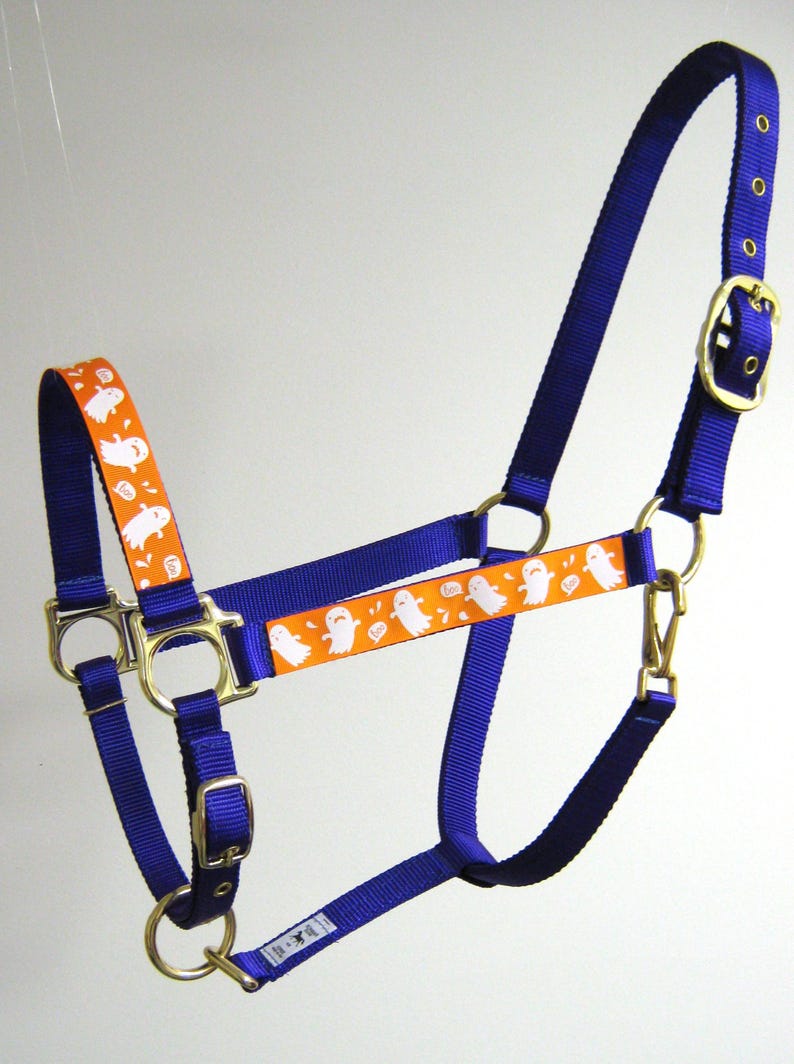 Ghost Boo Horse Halter, Ghost Draft Horse Halter, Boo Large Horse ...