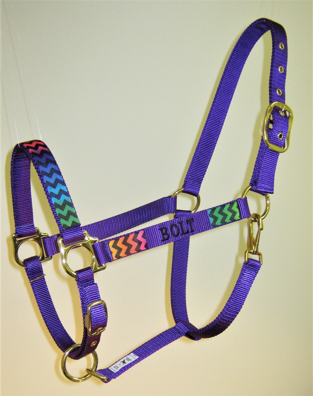 Personalized Designed Horse Halter, Embroidered Draft Horse Halter ...