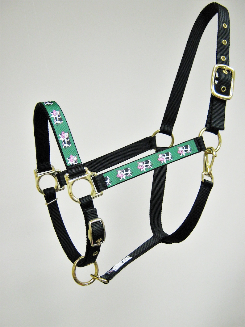 Milk Cow Design Horse Halter Cute Cow Draft Horse Halter - Etsy