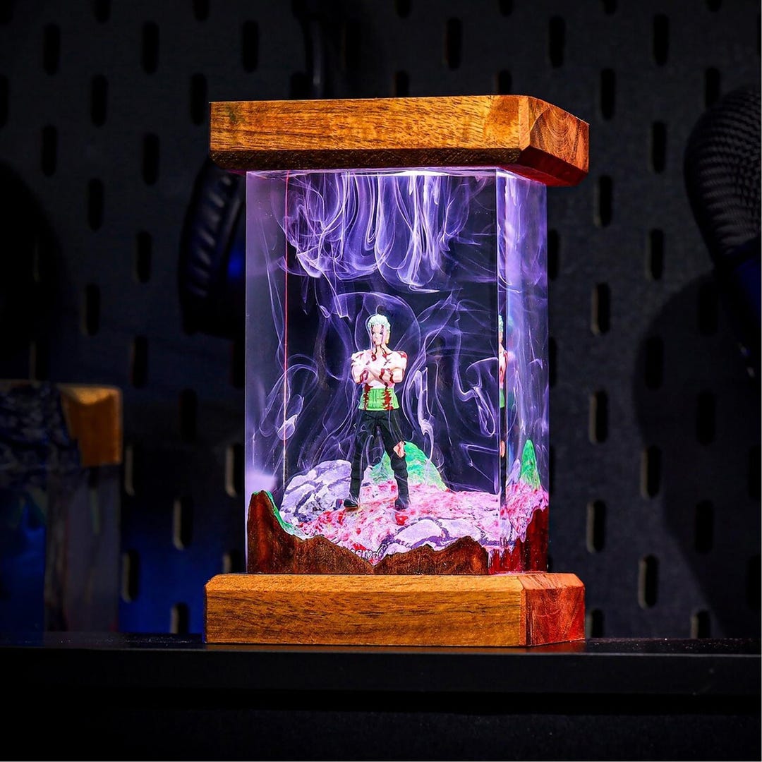 Roronoa Zoro One Piece Epoxy Resin Lamp, Night Light - Etsy