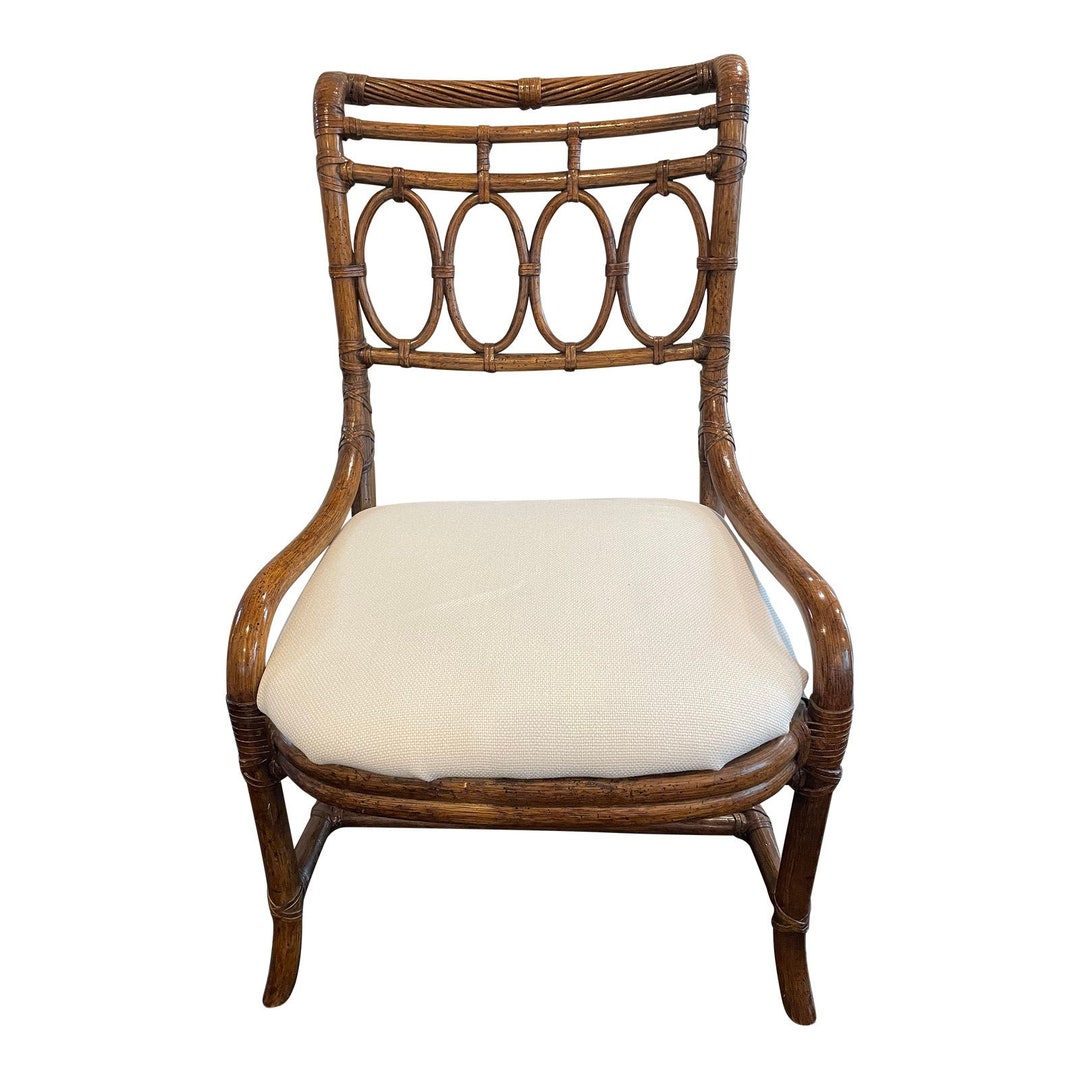 Late 20th Century Bamboo Accent Chair by Henredon - Etsy