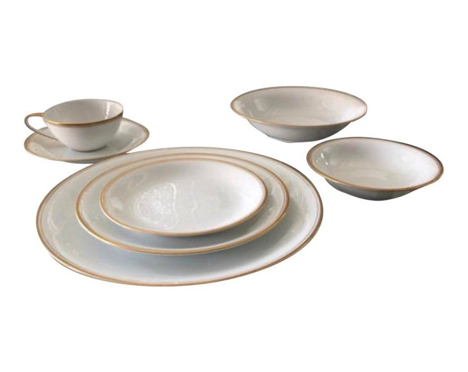 Vintage Noritake Bradford Gold Rim China Set - Etsy