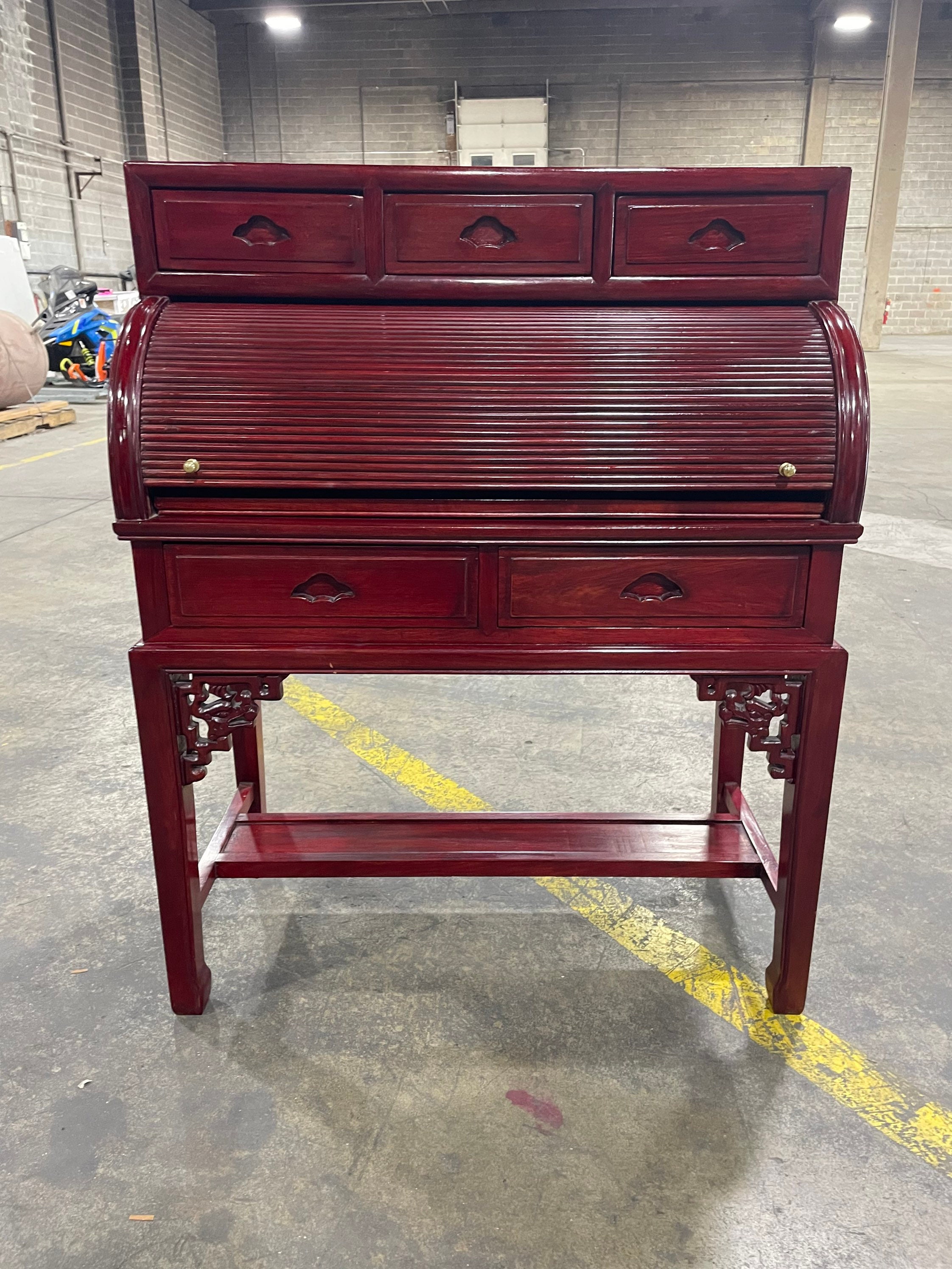 Mid 20th Century Chinese Rosewood Desk Etsy