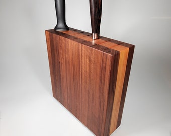 Wood Knife Block Handmade - Etsy