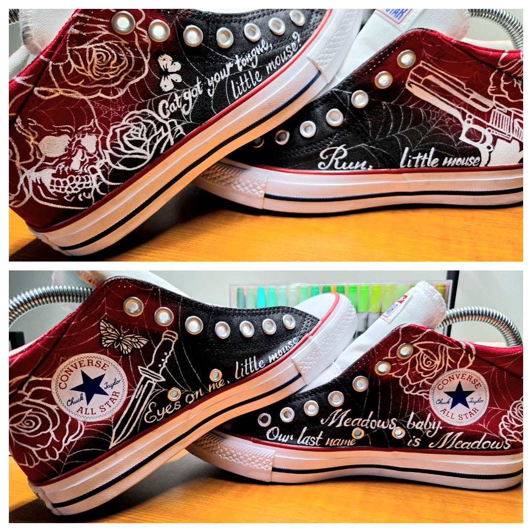 Custom Painted Shoes *please Read Description Before Purchasing ...