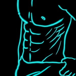 Neon Body Prints | Digital Illustration | Neon Art | Art Print | Female ...