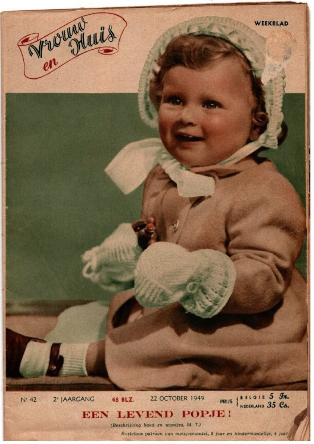 Vintage Dutch Magazine - "vrouw En Huis" (woman and House) - October 22 ...