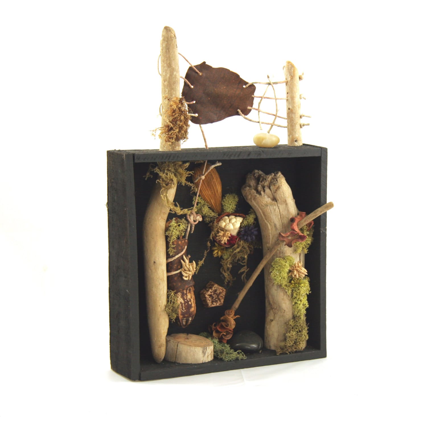 Natural Found Materials Shadow Box Art (14x14 Inches) - Etsy UK