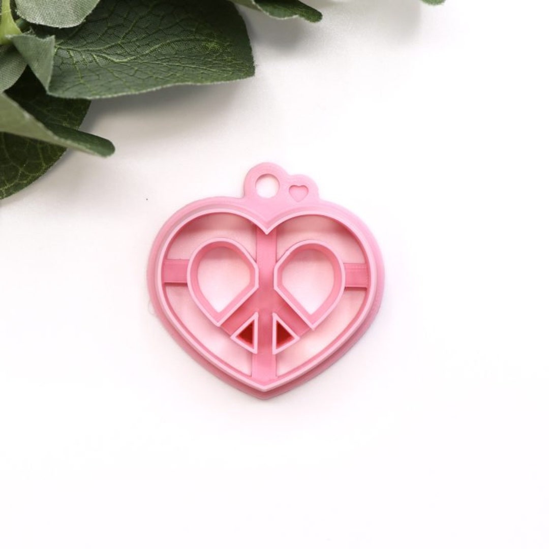 Love Peace Clay Cutter - Etsy