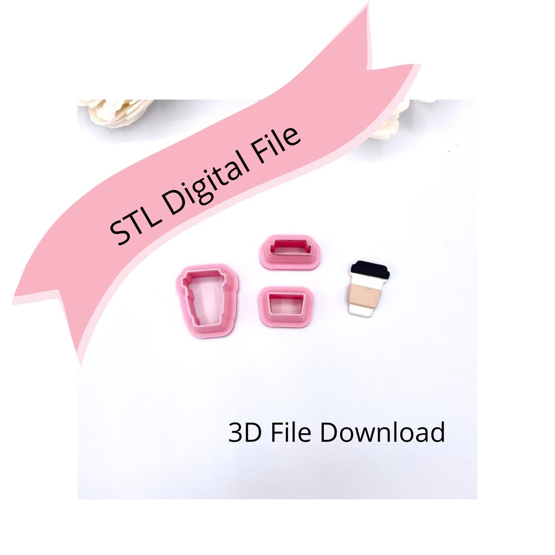 3D Coffee Cup and Lid Cutter Set 3d Printer STL Digital Download - Etsy