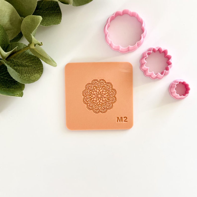 Mandala 2 Texture Tile and Matching Cutter - Etsy