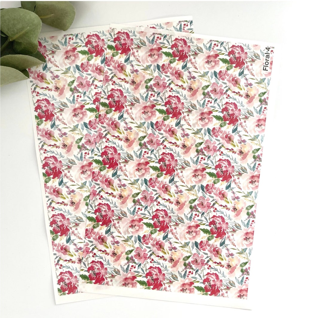 Florals 4 Clay Tattoo Transfers - Etsy