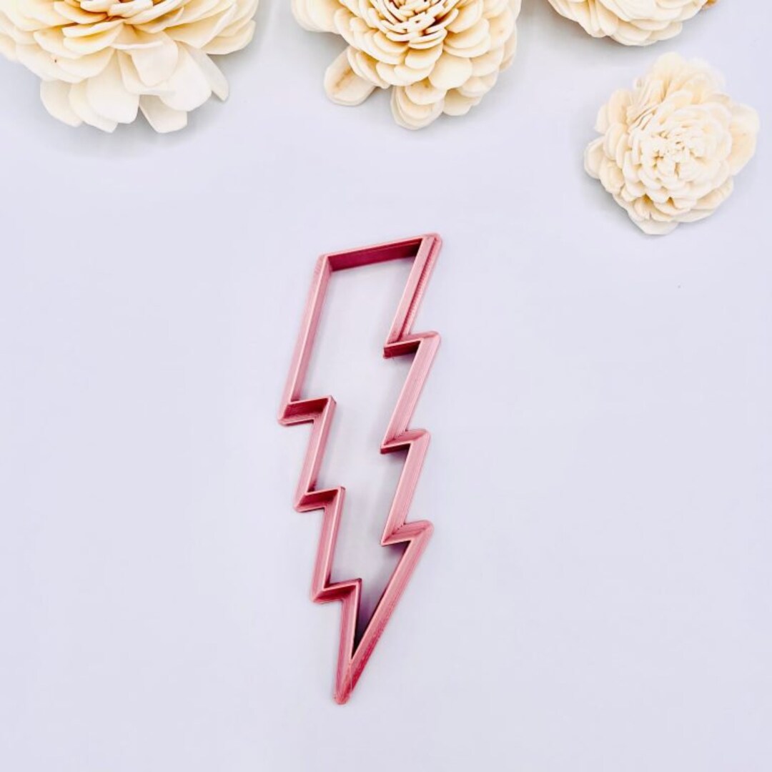 Long Lightning Bolt Clay Cutter - Etsy