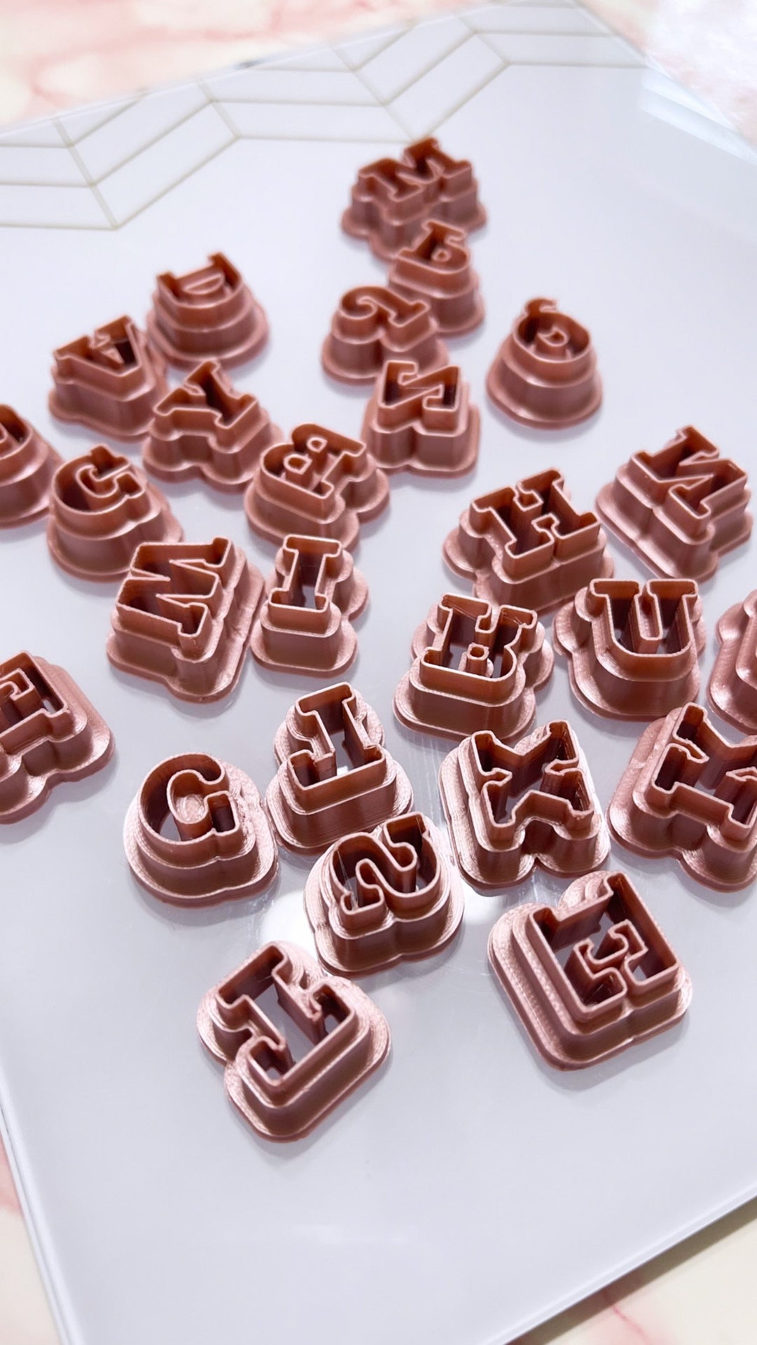 05in Alphabet American Typewriter Clay Cutter Set - Etsy