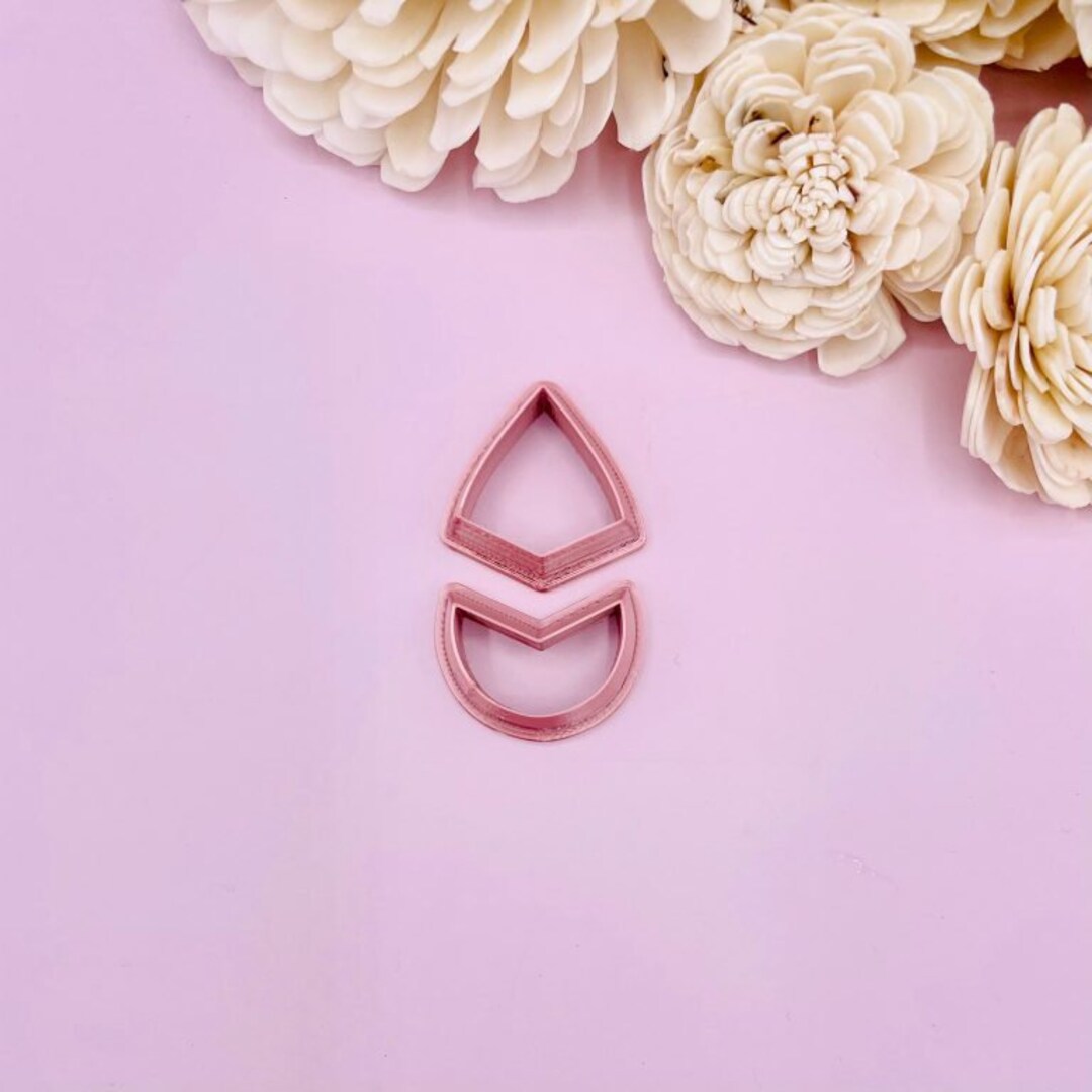 Chevron Raindrop Dangle Clay Cutter Set - Etsy