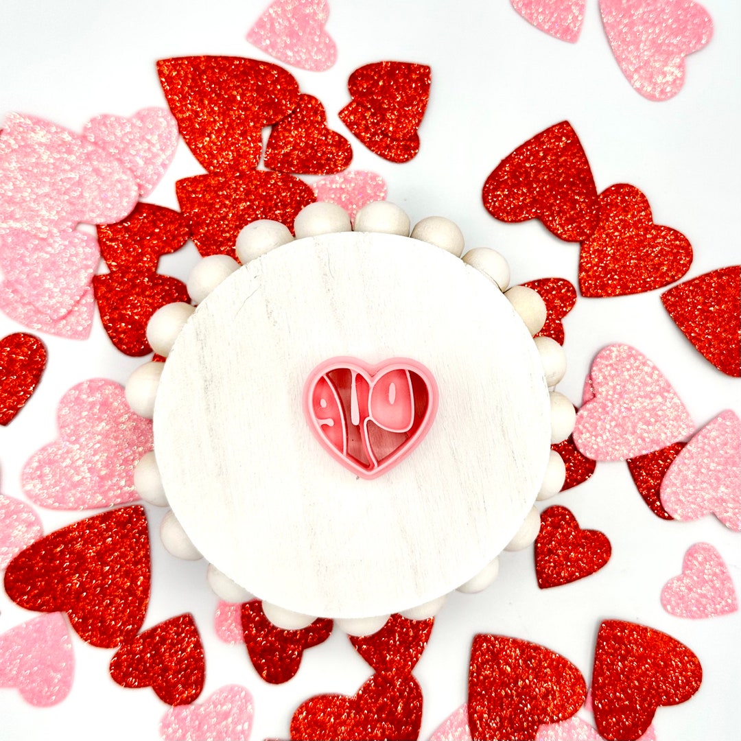 Love Puff Heart Valentines Day Clay Cutter - Etsy