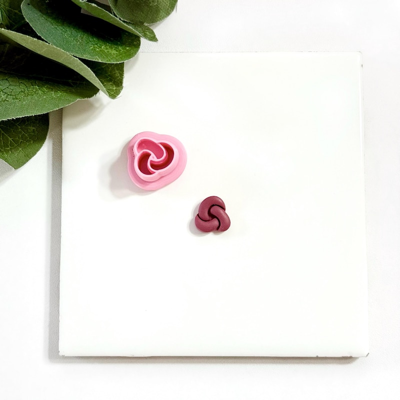 Small Clay Knot Earrings - Etsy