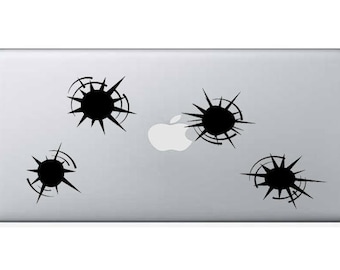 Bullet hole decals | Etsy