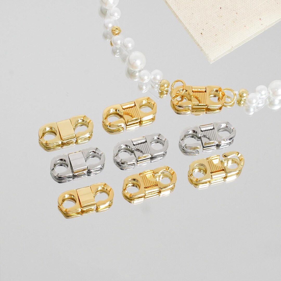 18k Gold-plated Figure-8 Clasp, Jewelry Connecting Clasp, DIY Bracelet ...