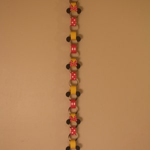 Mickey and Minnie Countdown Chain - Classic - Etsy
