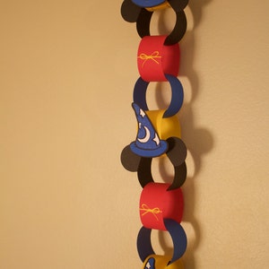 Sorcerer Mickey Countdown Chain - Etsy