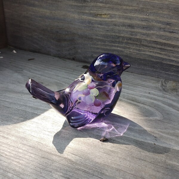 Fenton Glass Bird - Etsy