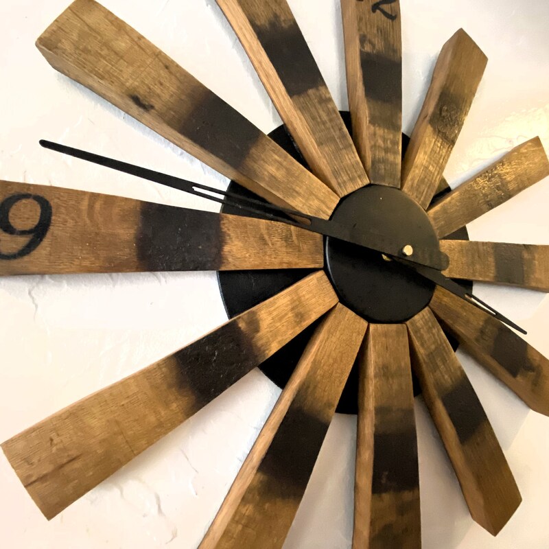 Whisky Barrel Clock - Etsy