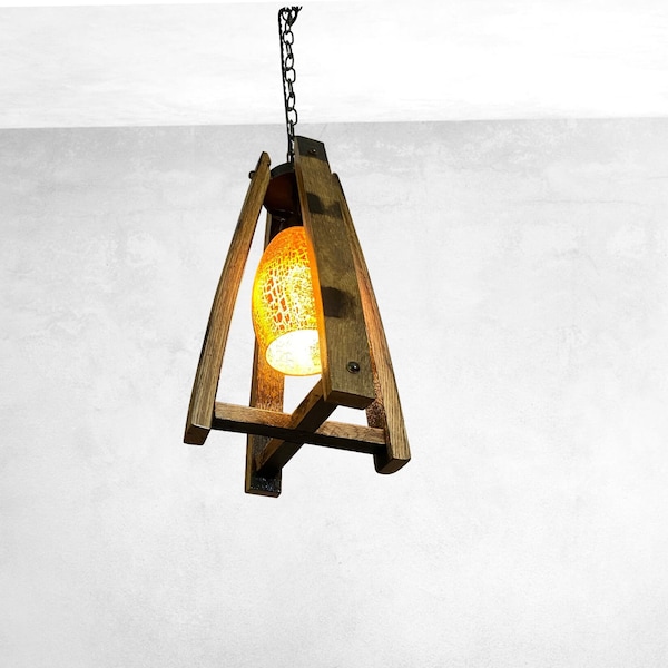 Rustic Wood Light Fixture - Etsy