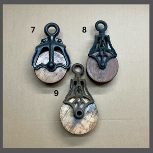 Rustic Farmhouse Pulley Lighting, Pendant Light With Antique Pulley for ...