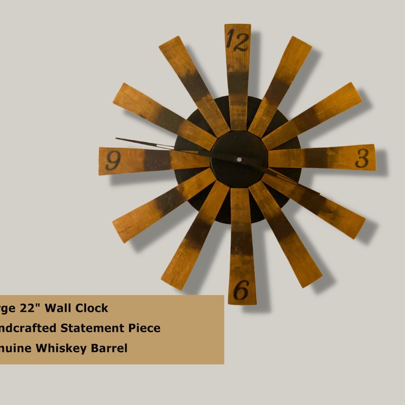 Whisky Barrel Clock - Etsy