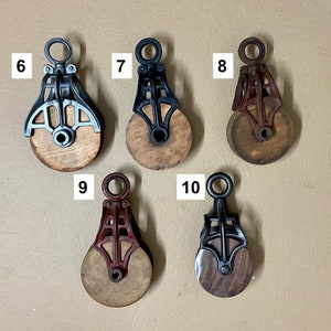 Rustic Farmhouse Pulley Lighting, Pendant Light With Antique Pulley for ...