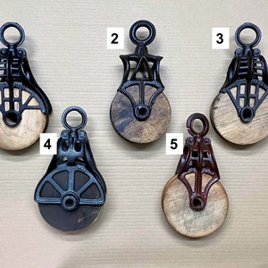 Rustic Farmhouse Pulley Lighting Pendant Light With Antique - Etsy