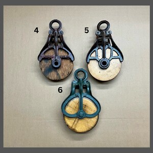 Rustic Farmhouse Pulley Lighting, Pendant Light With Antique Pulley for ...