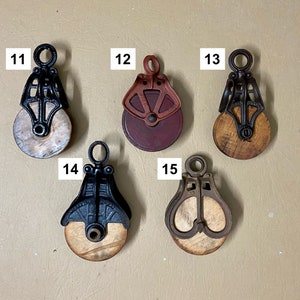 Rustic Farmhouse Pulley Lighting, Pendant Light With Antique Pulley for ...