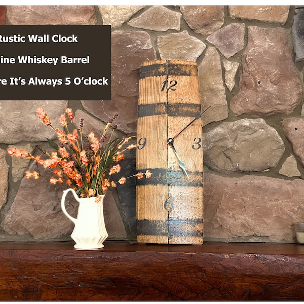Whisky Barrel Clock - Etsy