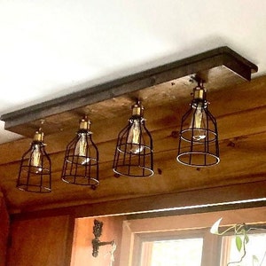 Farmhouse Beam Light Fixture: Rustic Elegance With Handcrafted Ceiling ...