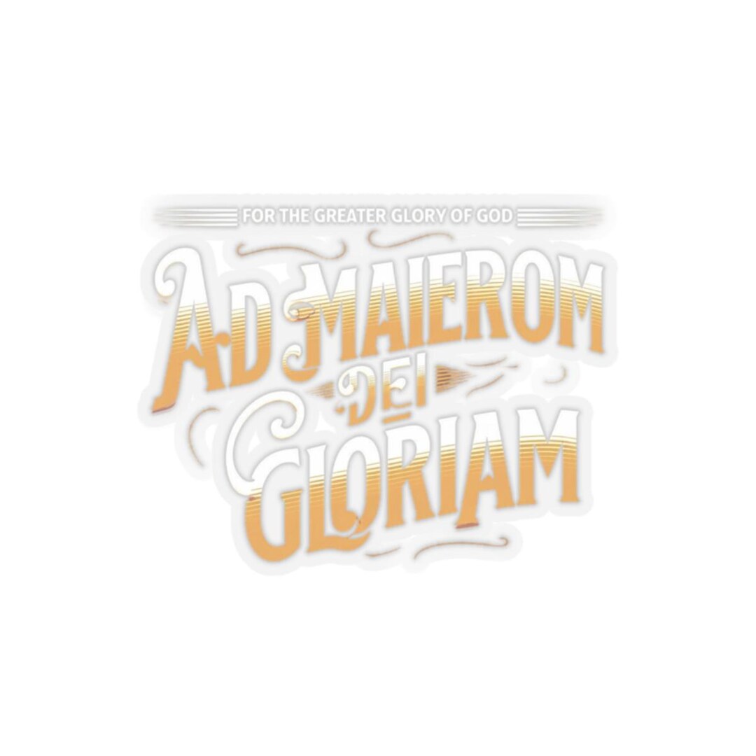 AMDG Ad Maiorem Dei Gloriam Sticker - Etsy
