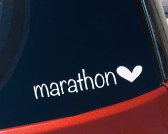 Marathon Decal Car Decal Fitness Decal Running Decal - Etsy