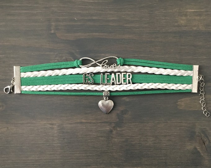 GS Leader Infinity Bracelet, Troop Leader Gift - Etsy