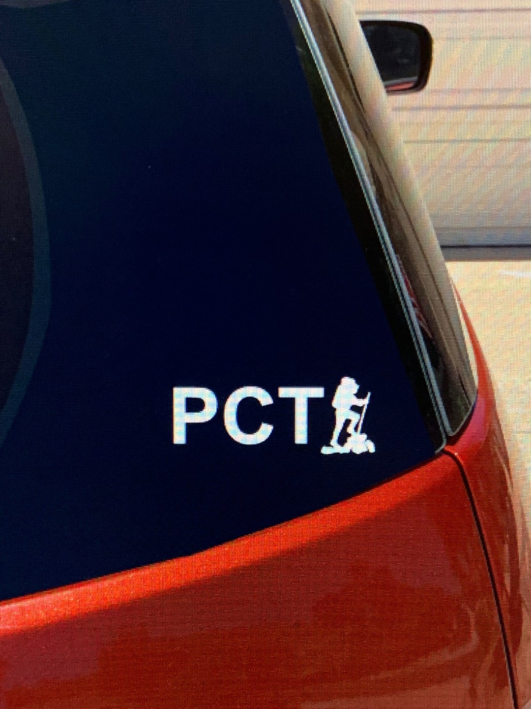PCT hiking sticker, PCT car decal, hiking the PCT vinyl, Pacific Crest ...