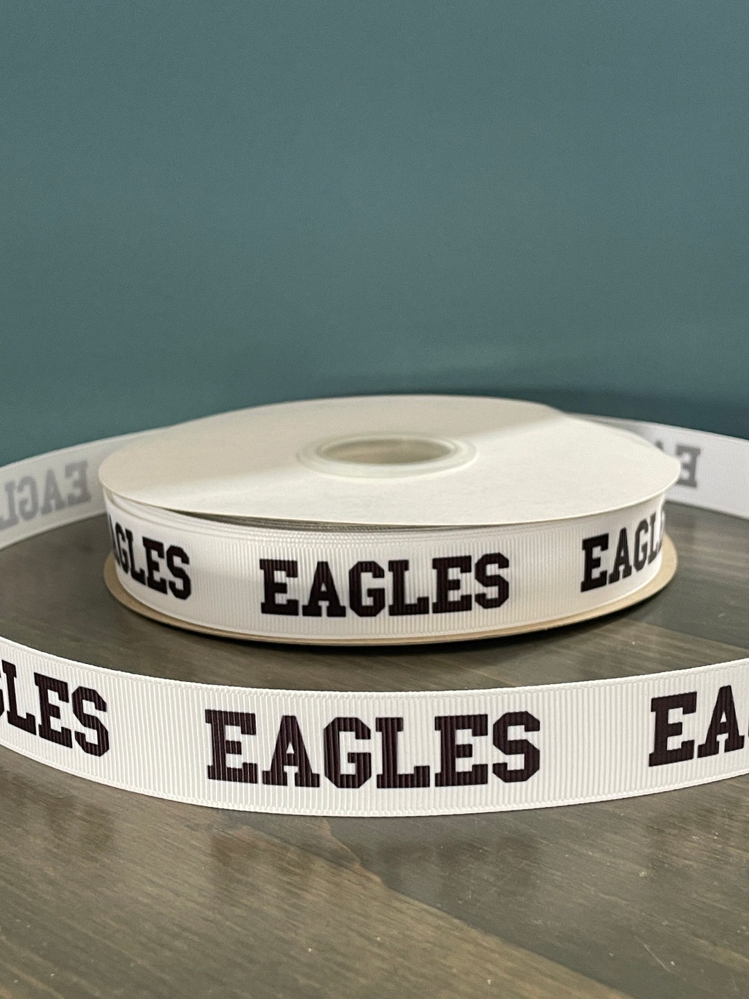 EAGLES Ribbon, Eagles 7/8" Grosgrain Ribbon in Black and White, 7/8 ...
