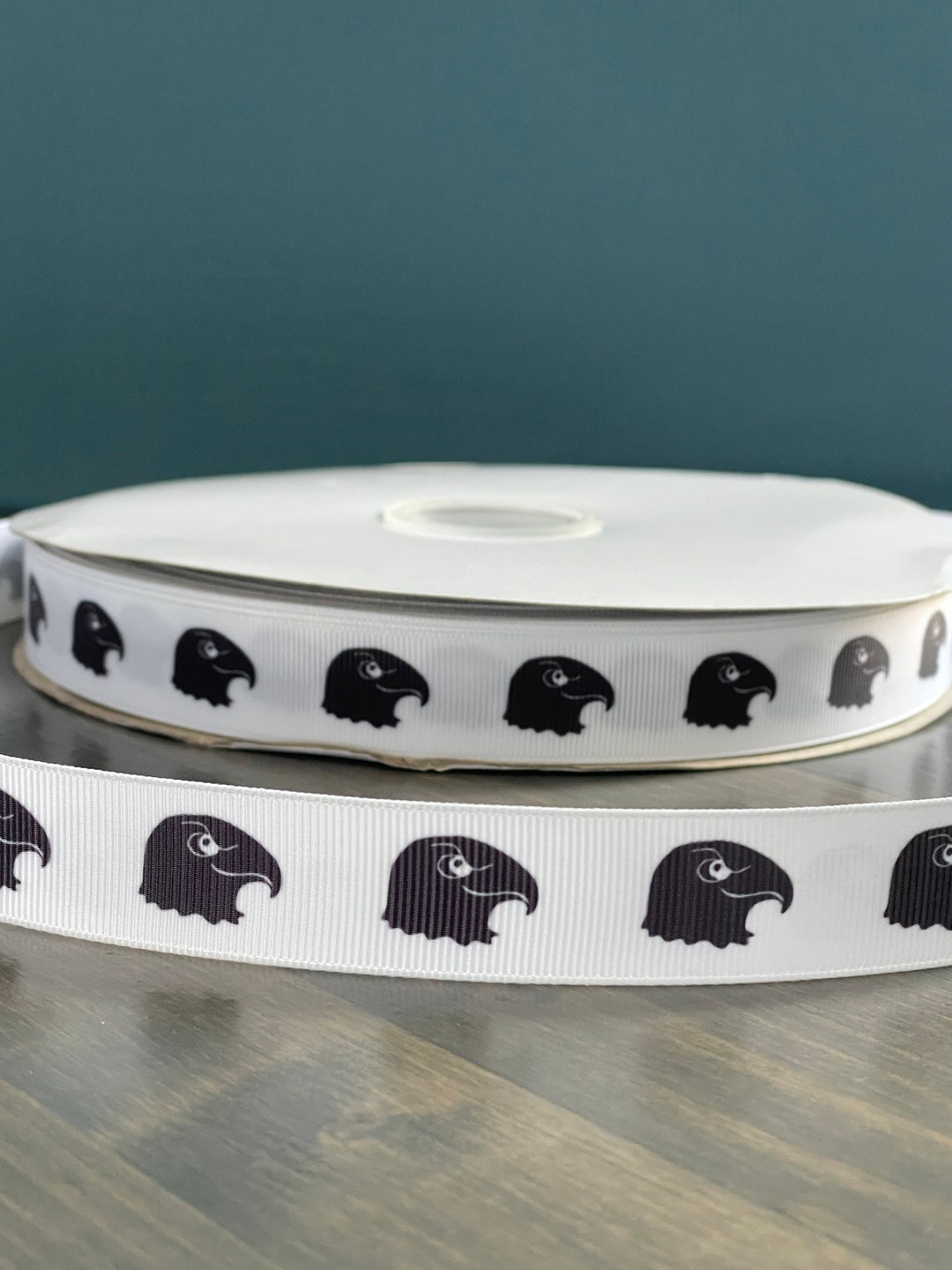 Eagle Ribbon, 7/8” Grosgrain Ribbon, School Mascot Ribbon, Eagle ...