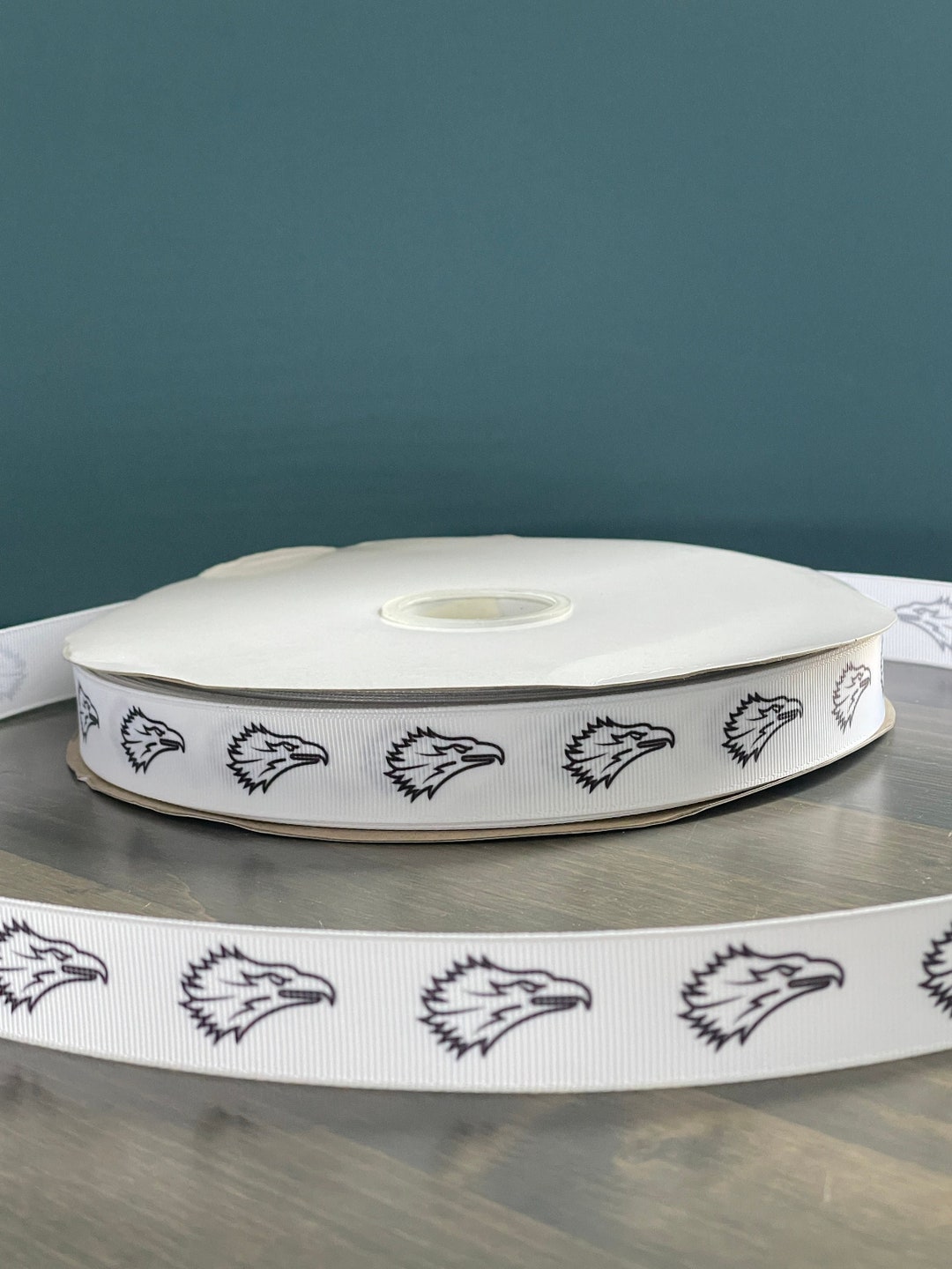 Eagles Ribbon, 7/8” Grosgrain Ribbon, School Mascot Ribbon, Ribbon for ...