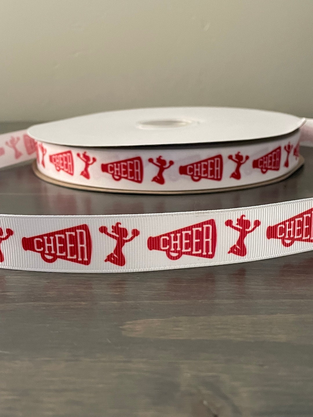 Cheer Ribbon in Red 7/8 Grosgrain Ribbon 7/8 - Etsy