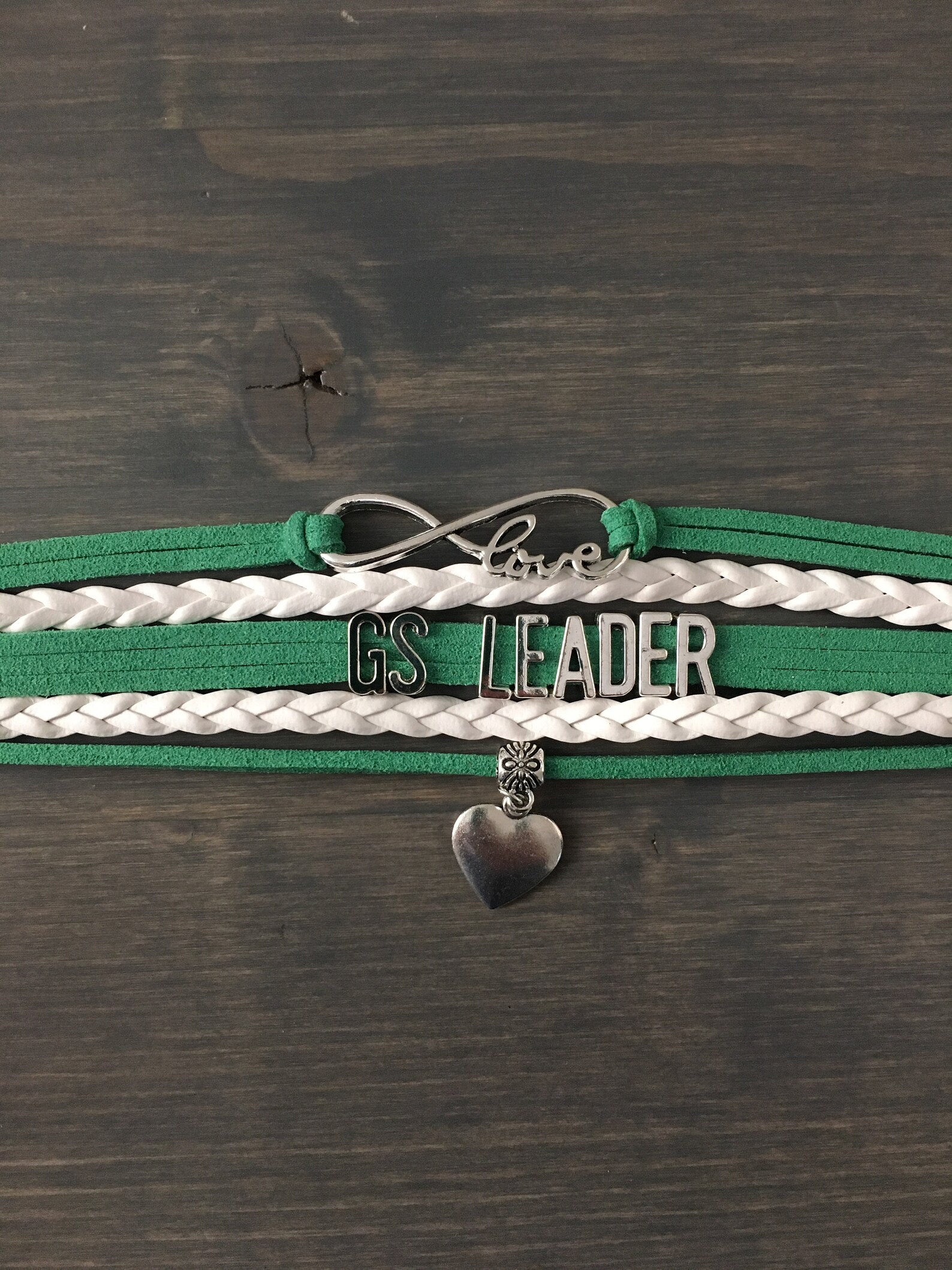 GS Leader Infinity Bracelet, Troop Leader Gift - Etsy