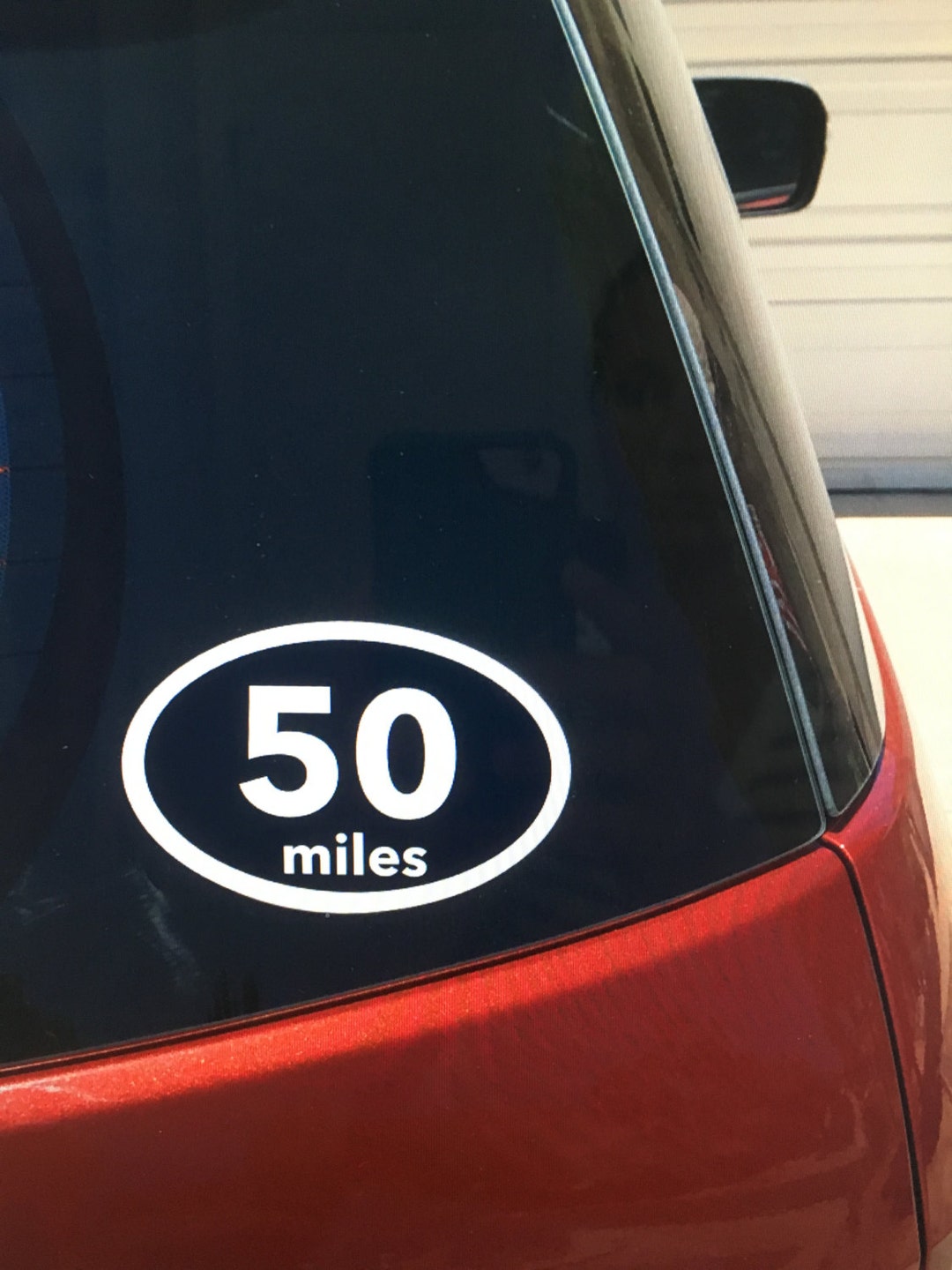 50 Miles Car Window Vinyl Decal Sticker - Etsy