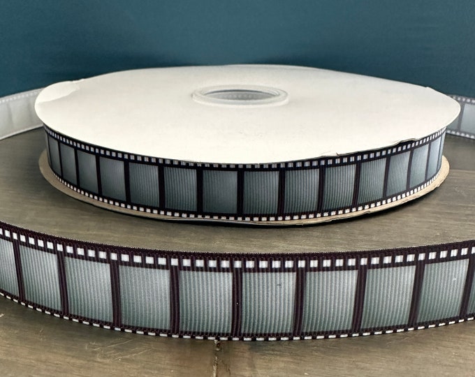 Film Ribbon, 7/8" Film School Ribbon, Film Reel Ribbon - Etsy
