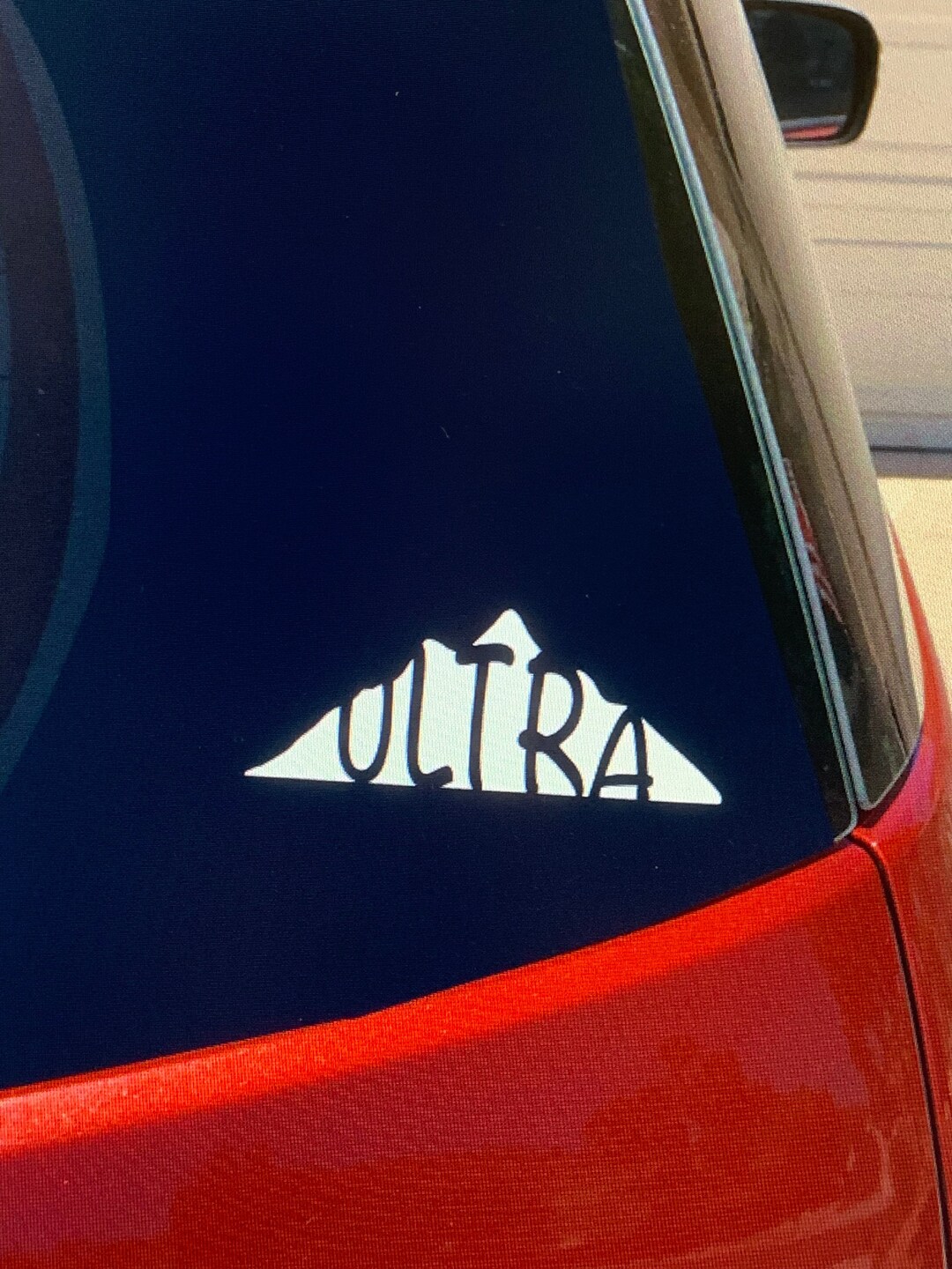 Ultra Runner Mountain Decal, Trail Running Vinyl Sticker, Ultra Car ...