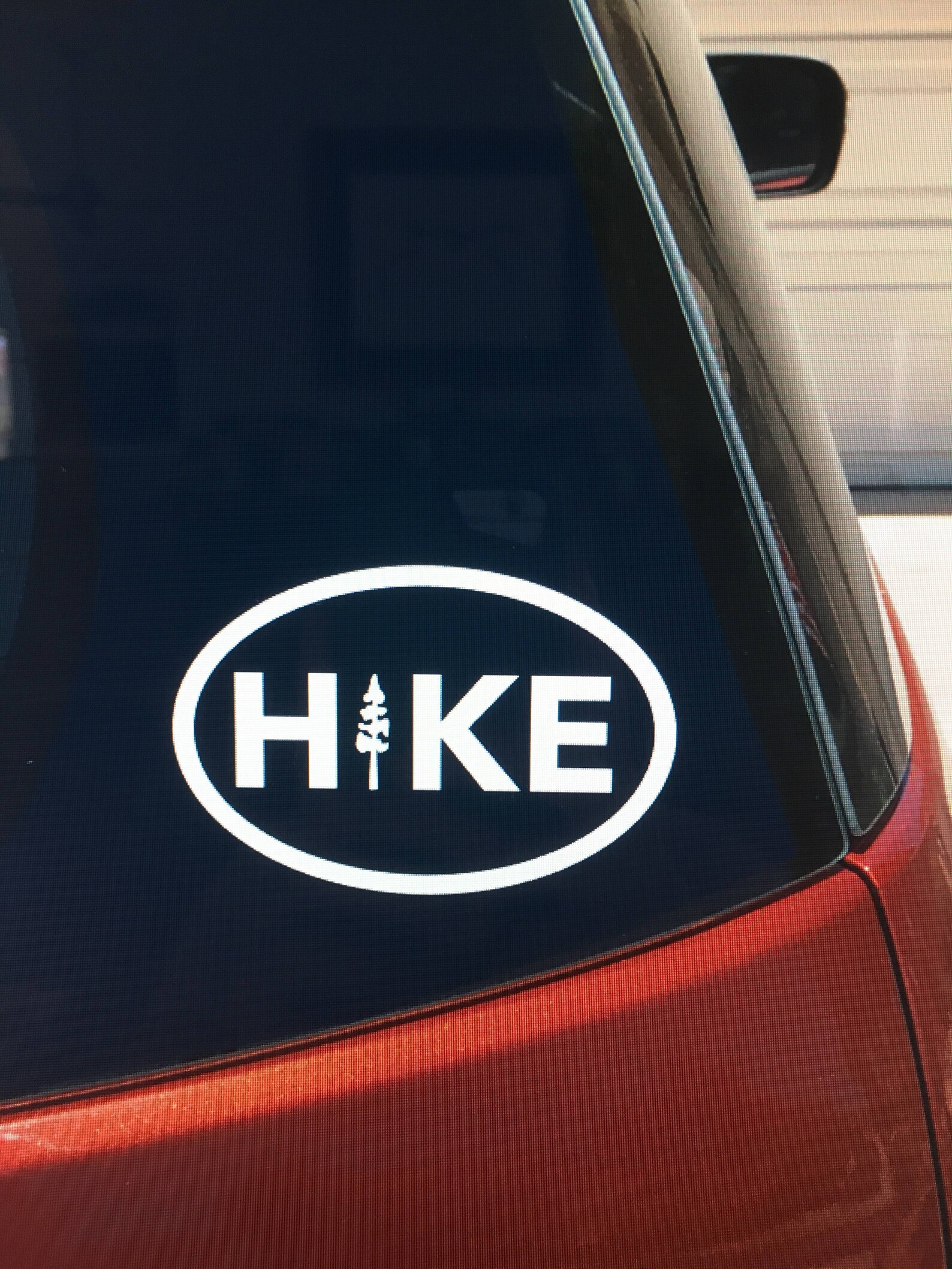 Hike Vinyl Car Window Decal Hiking Sticker - Etsy