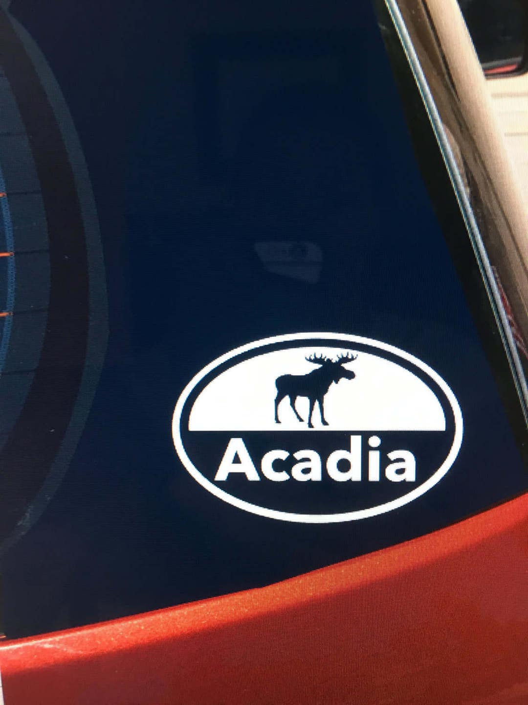 Acadia National Park Vinyl Car Window Decal, Acadia Sticker, Moose ...
